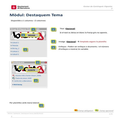 Modul destaquem tema | PDF