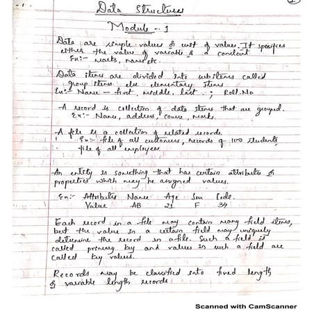 Introduction to Data Structures_17CS33 | PDF