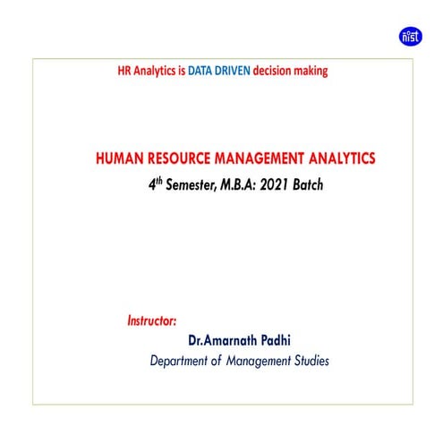 HUMAN RESOURCE MANAGEMENT ANALYTICS MODULE 3 | PDF