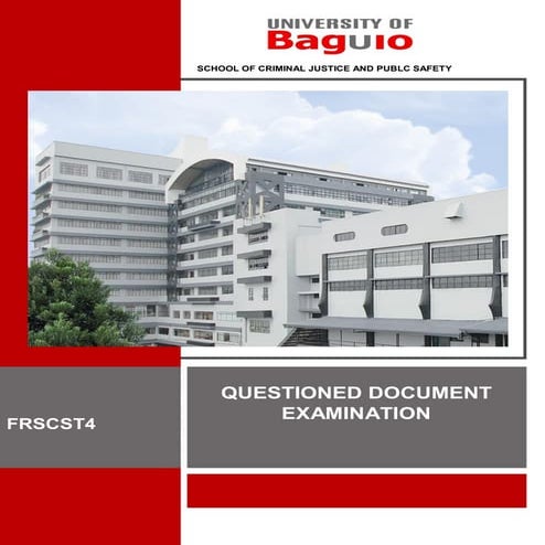 questioned document examination 4th year | PDF