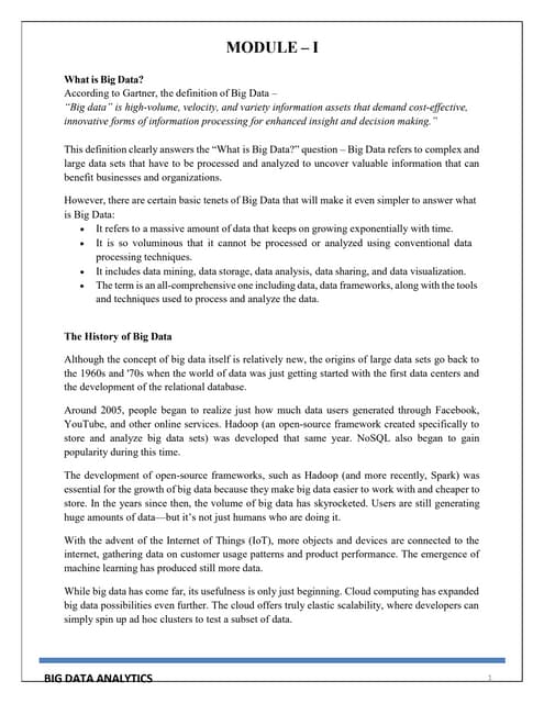 UNIT 1 -BIG DATA ANALYTICS Full.pdf | Databases | Computer Software and Applications