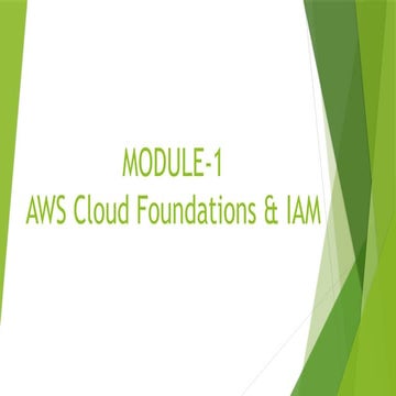 AWS FOUNDATION AND BASE FIR CLOUD COMPUTING SERVICES IN AWS | PPTX