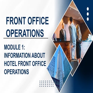 INTRODUCTION TO FRONT OFFICE | PPTX