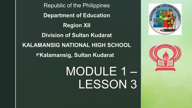 Module 1 Lesson 3 Mean Variance And Standard Deviation 2 Pdf