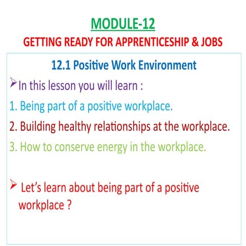 getting ready for apprentenshi es subectpptx | PPTX