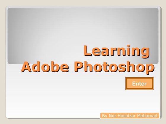 Adobe Photoshop intro to interface | PPTX | Photo Editing Software ...