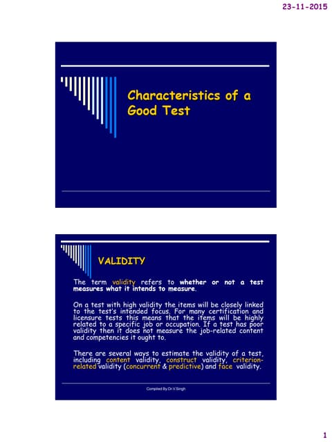 Criteria of a good test ( Michelle A. Eronico).pptx