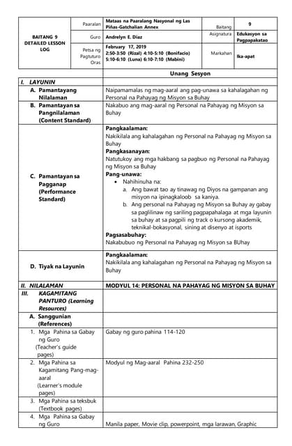 DLL-ESP10-Module-1 . 2 Ang Mga Katangian ng Pagpapakatao.docx