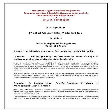 Module 1 basic principles of management | DOCX | Business | Business ...