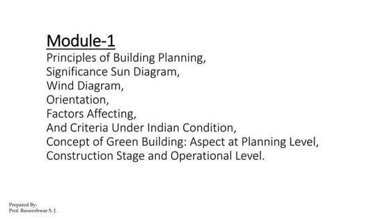 Principles of building planning | PPT