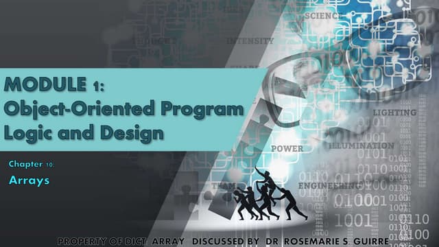 Arrays Pptx Programming Languages Computing