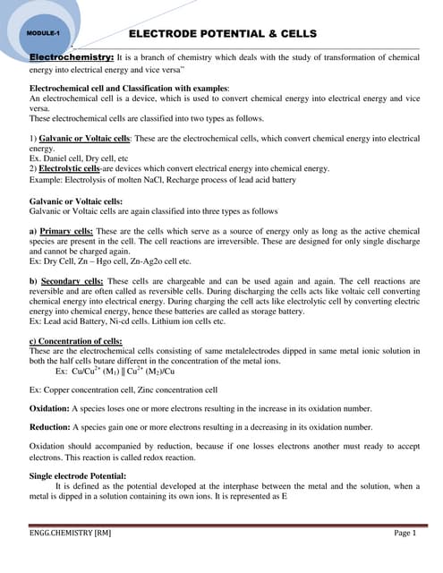 ENGINEERING CHEMISTRY: Module 3 [chemical fuels & solar cells] | PDF ...