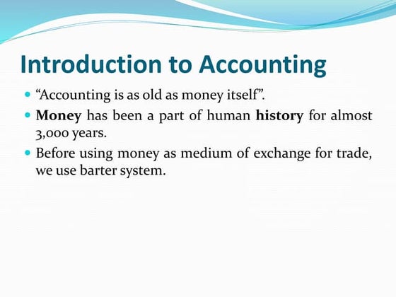 Introduction to Accounting- class 11 | PPTX