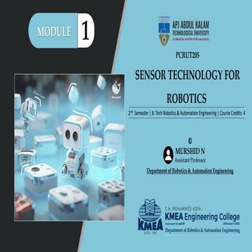 Subject in Robotics and Automation Engineering | PDF