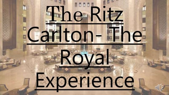 Ritz carlton credo | DOC | Hotels and Motels | Travel Type