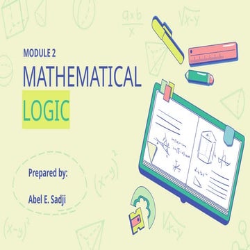 Mathematical Logic Module 2-2 Math to the Modern World | PPTX