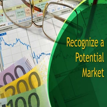 Recognize a potential market ppt module 2 | PPTX