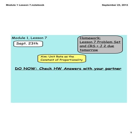 Module 1 lesson 7 | PDF