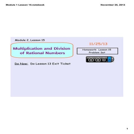 Module 2 lesson 15 | PDF