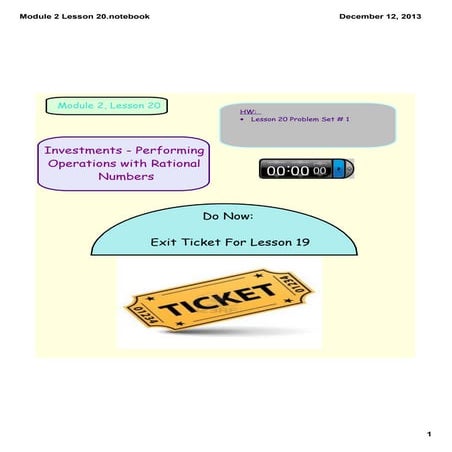 Module 2 lesson 20 | PDF