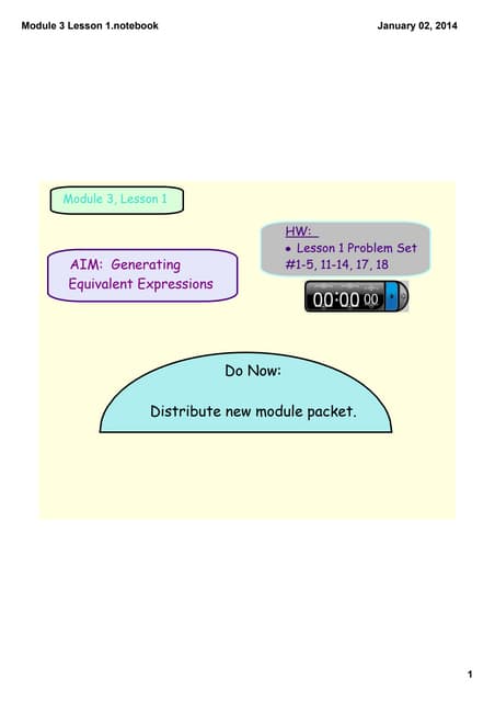 Math module lesson 4 | PPT
