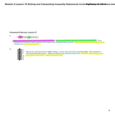Module 3 lesson 10 | PDF