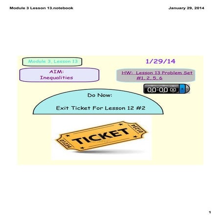 Module 3 lesson 13 | PDF