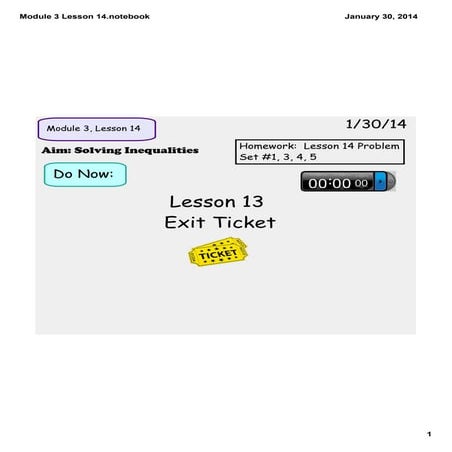Module 3 lesson 14 | PDF