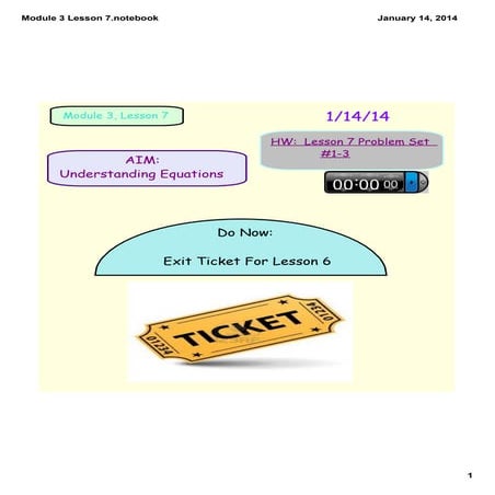 Module 3 lesson 7 | PDF