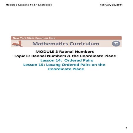 Module 3 lessons 14 & 15 | PDF