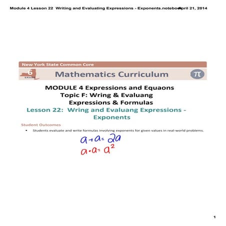 Module 4 lesson 22 | PDF