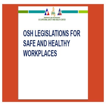 Module 2 a Salient Features of OSH Reference | PPT