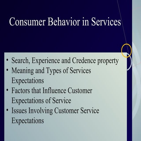 Customer's expectation & perception of customers | PPTX