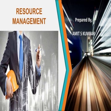 Resource Management, Construction labour and labour acts, safety ...