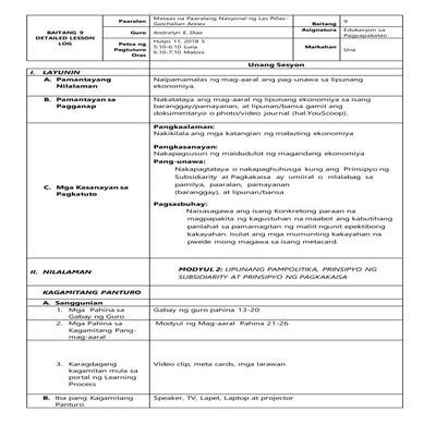 ESP 9 MODYUL 2 | DOCX