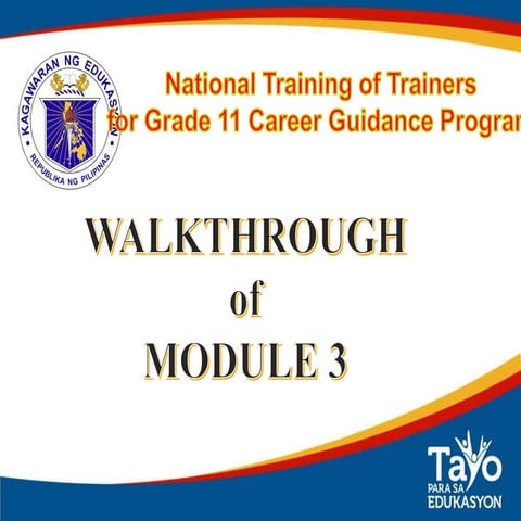 DepEd career guidance program module 8 | PPTX