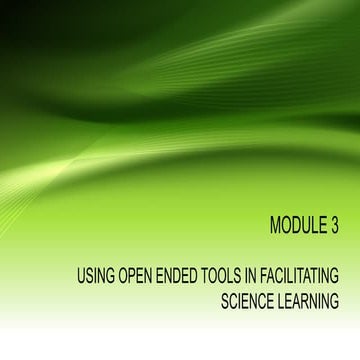 using ended tools in facilitating science learning | PPTX