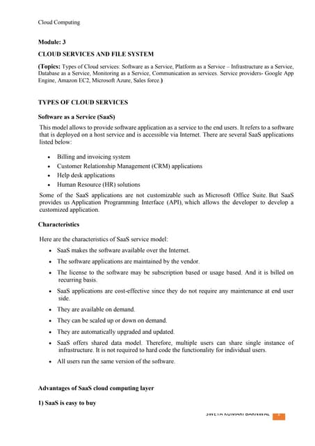 Software as a service | PPTX