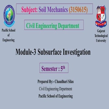 Module- 3 Subsurface Investigation.pptx