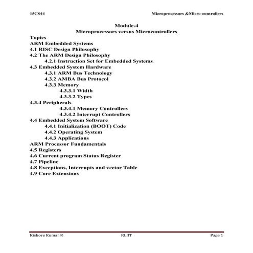 15CS44 MP & MC Module 4 | PDF