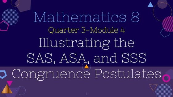 Proving Triangles Congruent Sss, Sas Asa | PPT