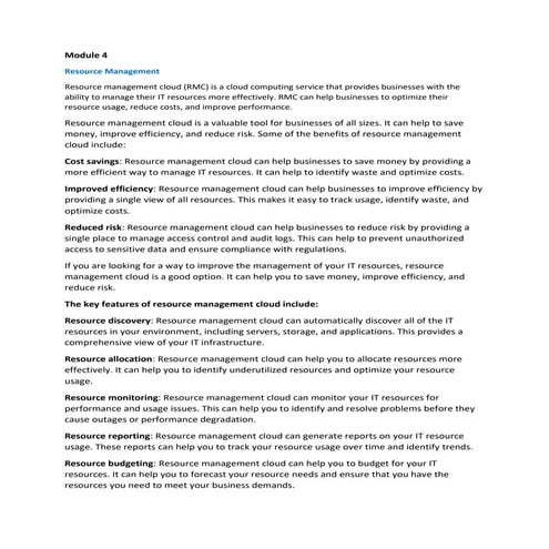 Module -4 Resource Management.pdf