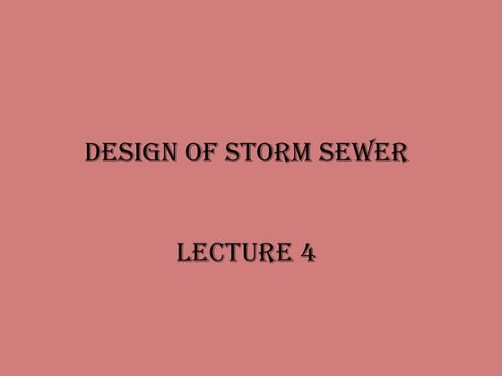 Rational and scs method for peak discharge | PPTX