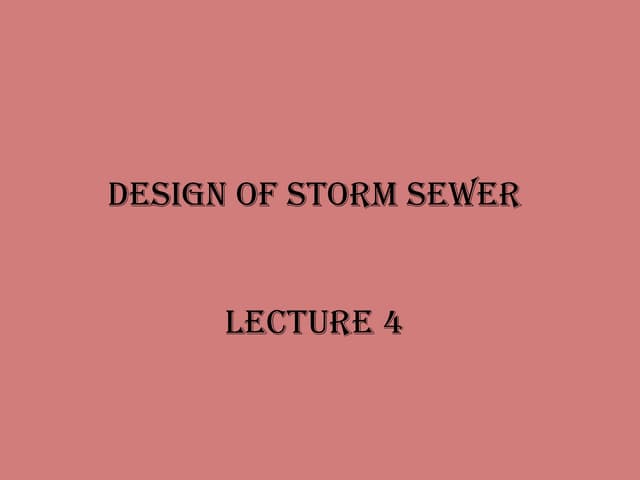Rational and scs method for peak discharge | PPTX