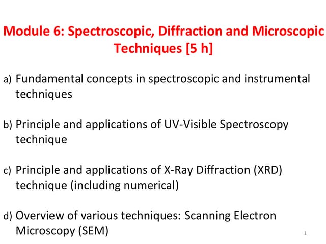 introduction to spectroscopy | PPTX