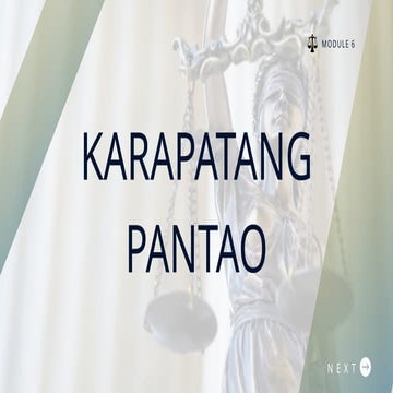 module 6 - Edukasyon sa Pagpapakatao 9 - ARTIKULO (Karapatang Pantao ...