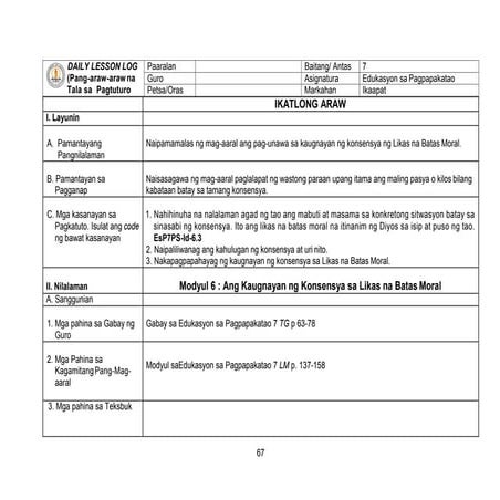 ESP Grade 10 Module 3 | PPTX