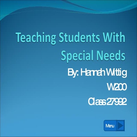 Teaching Special Needs | PPT