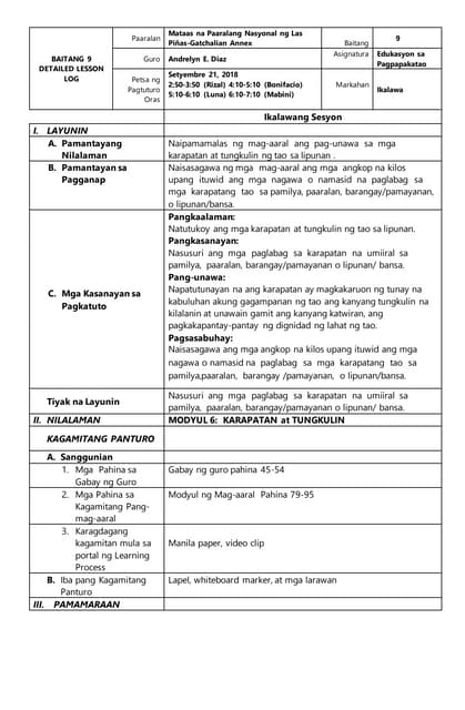 ESP 9 Module 2 (Session 1) | DOCX