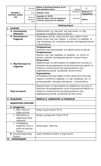 ESP MELCs Grade 9.pdf